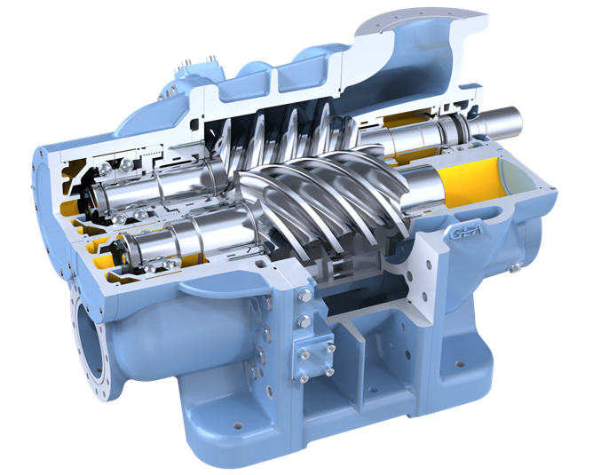Gea Grasso Screw Compressor Product Animation